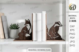 Wooden Bookends Bundle Laser Cut · Creative Fabrica