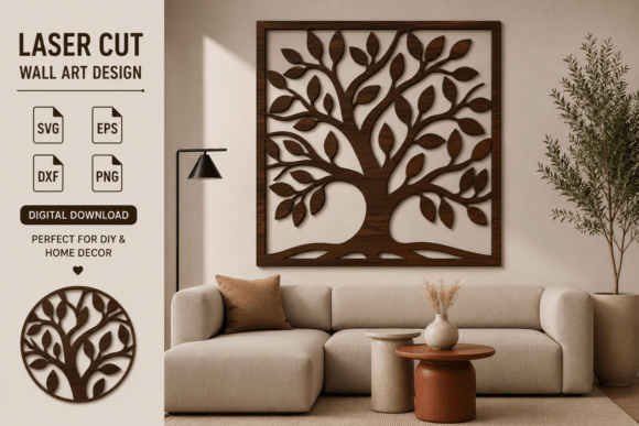 Wooden Wall Art SVG, Laser Cut Files · Creative Fabrica