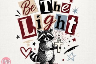 Be the Light Christian Raccoon PNG Shirt Graphic by BEE CREATION ...