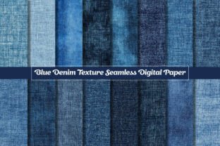 Blue Denim Texture Seamless Papers Graphic by Dream Creation · Creative ...
