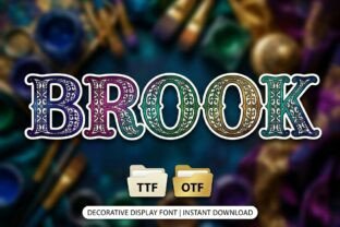 Brook Font by mail.skygroup · Creative Fabrica