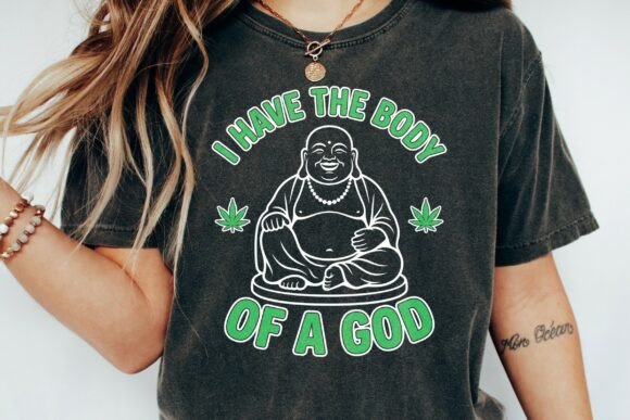 Buddha Cannabis Funny Stoner Quote Graphic by gregoraciiart · Creative ...
