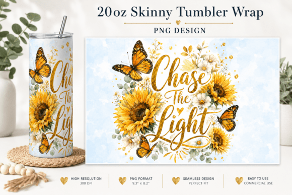 Chase the Light Tumbler Wrap PNG Graphic by KHAMPOL SHOP DESIGN ...