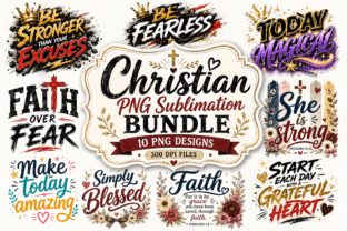 ,Christian PNG Sublimation Bundle,faith Graphic by Craftoria · Creative ...