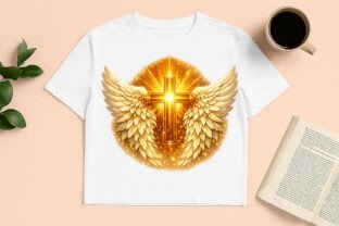 Christmas Angel Wing Cross PNG Clipart Graphic by TrendyCreative ...