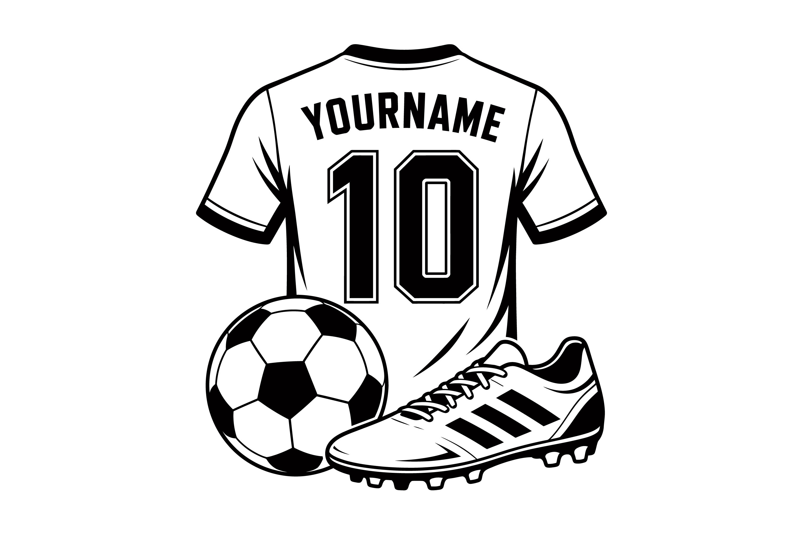 Custom Soccer Jersey SVG Design Graphic by Design Station · Creative ...
