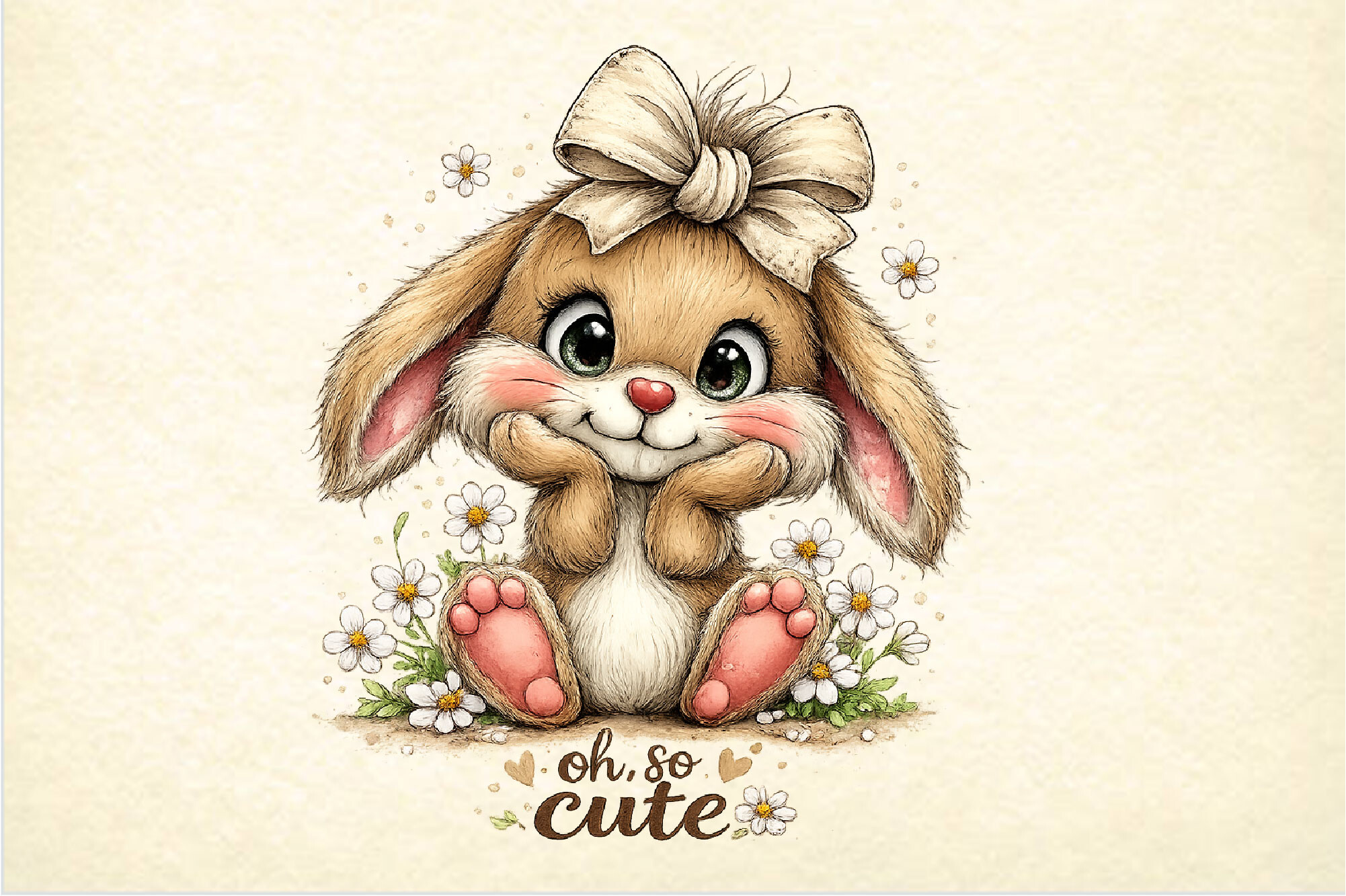 Cute Bunny Girl Watercolor Clipart PNG Graphic by lazy kitty · Creative ...