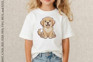 Cute Puppy Happy Dog Embroidery Design · Creative Fabrica
