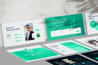 Digital Banking PowerPoint Template Graphic by New Coral · Creative Fabrica