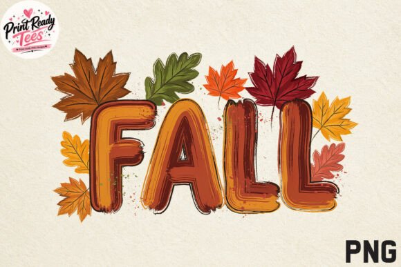 FALL Autumn Leaves PNG, Fall, Autumn PNG Graphic by PrintReadyTees ...