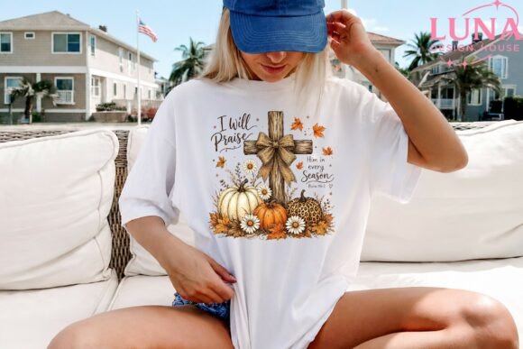 Fall Cross Pumpkin Sublimation PNG Graphic by LunaDesignHouse ...