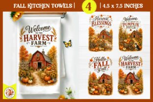 Fall Kitchen Towel PNG Featuring Rustic Graphic by KsenyaArt · Creative ...
