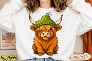 Funny Highland Cow Pickle Hat Png,Humor Graphic by SimaCrafts ...