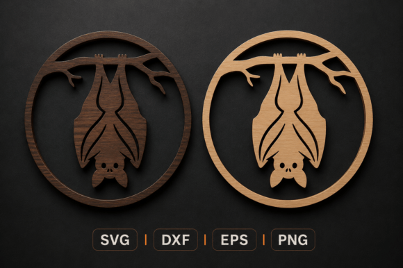 Hanging Bat Laser Cut SVG · Creative Fabrica