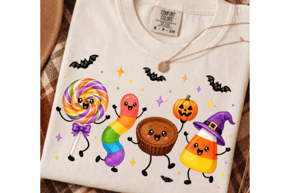 Happy Halloween Candy Doodle PNG Graphic by Lazy Cat Co. · Creative Fabrica