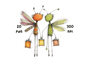Insect Buddies Whimsical Clipart Graphic by giraffecreativestudio ...