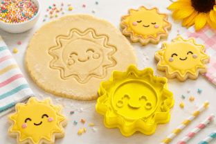 Kawaii Sun Cookie Cutter · Creative Fabrica