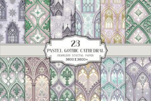 Pastel Gothic Cathedral Seamless Pattern Graphic by Vectornest12 ...