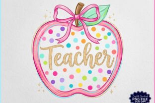 Preppy Teacher Apple Back to School PNG Graphic by Creative Community ...