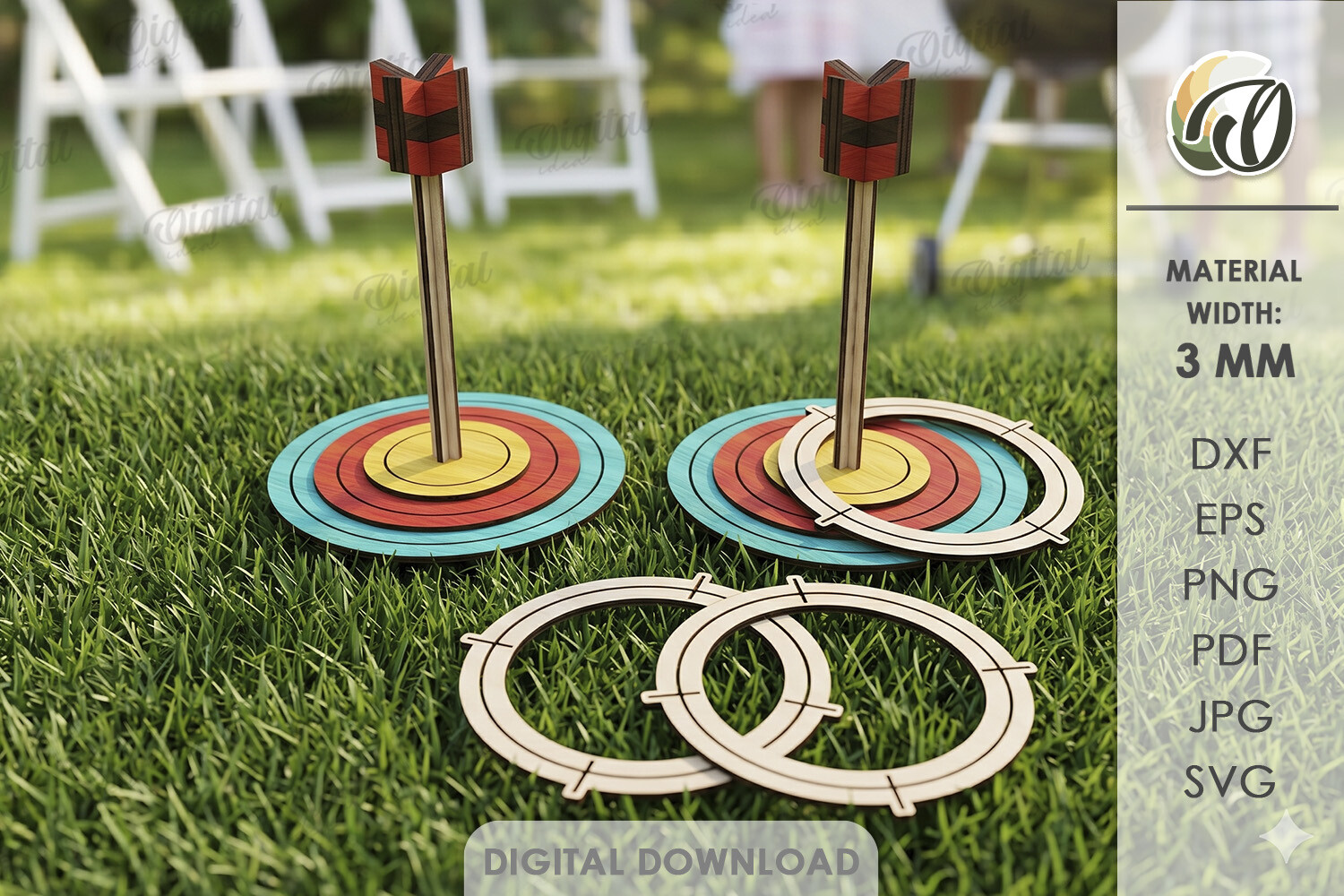 Ring Toss Game Laser Cut · Creative Fabrica