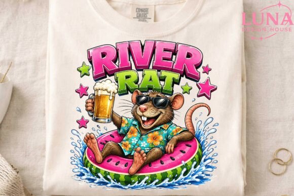 River Rat Summer Beer Float PNG Clipart Graphic by LunaDesignHouse ...