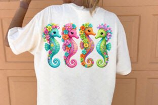 Seahorse Set Underwater Ocean PNG Graphic by cherrydesign · Creative ...