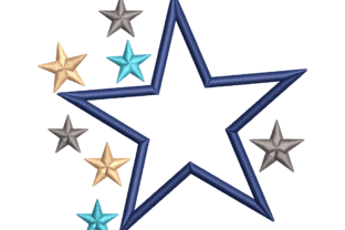 Star Outline Embroidery Pattern · Creative Fabrica