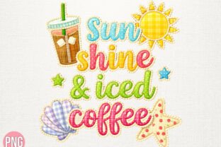 Sunshine and Iced Coffee Summer PNG Graphic by Digital Donkey ...