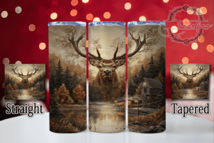 Surreal Stag Dreamscape 20oz Tumbler Graphic by christina.clipart ...