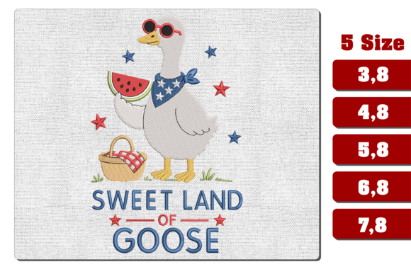Sweet Land of Goose Embroidery Machine · Creative Fabrica