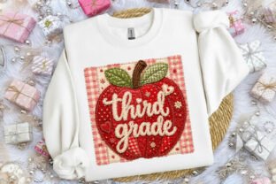 Third Grade Patchwork Apple PNG Graphic by Vintage Expert · Creative ...