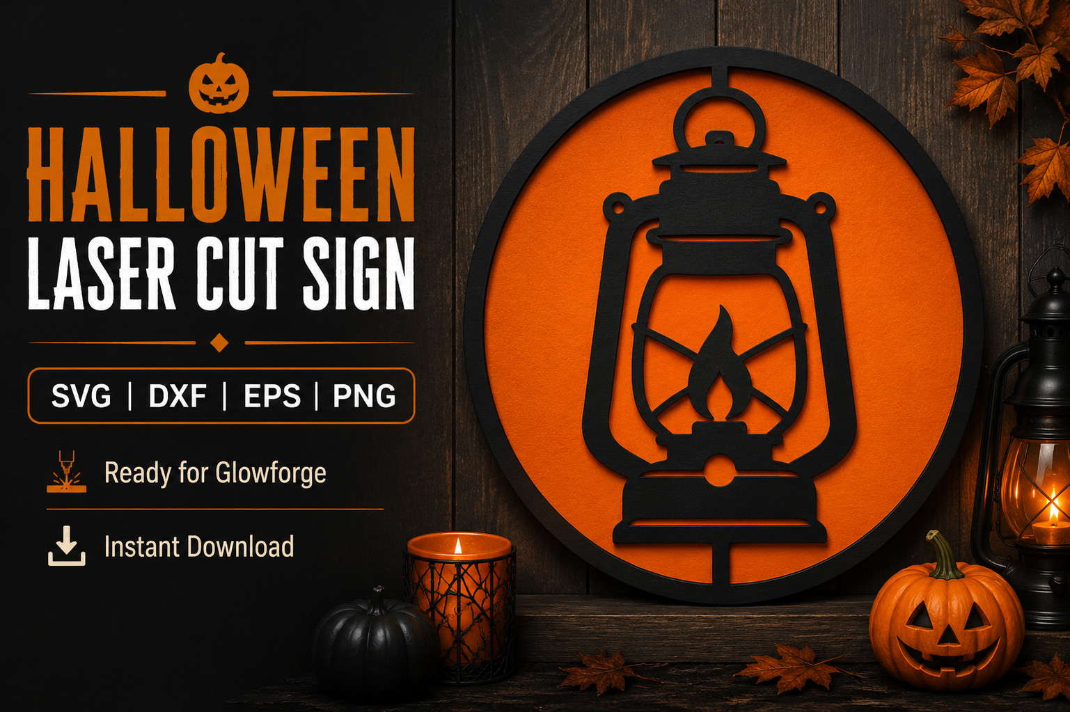 Vintage Lantern Laser Cut Sign SVG · Creative Fabrica