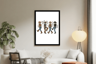 Western Cowboys Dancing Skeleton PNG Graphic by FabiCraft99 · Creative ...
