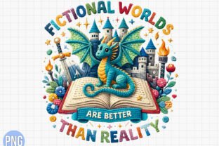 Whimsical Dragon Fantasy Book Shirt PNG Graphic by DIGITAL FOX ...