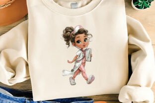 Whimsical Nurse Clipart PNG Graphic by Craft Art · Creative Fabrica