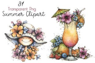Whimsical Summer Clipart Graphic by Creative Print · Creative Fabrica