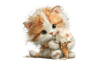 Whimsical Summer Ice Cream Animal Png Graphic by Sublimation Design ...