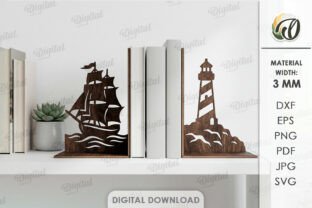 Wooden Bookend Laser Cut · Creative Fabrica