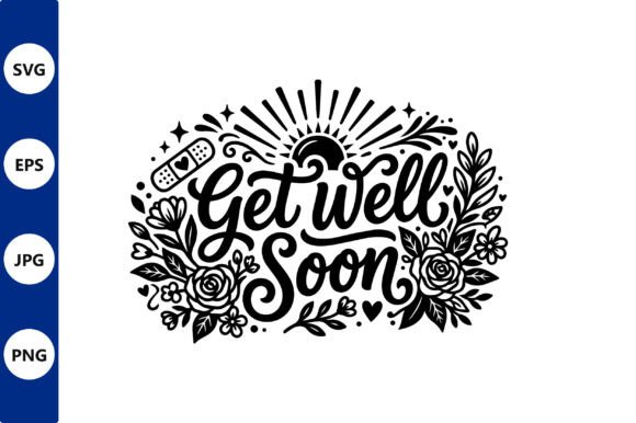 Get Well Soon Floral Banner Vector Graphic by Cute Things · Creative ...