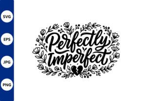 Perfectly Imperfect Floral Script Graphic by Cute Things · Creative Fabrica