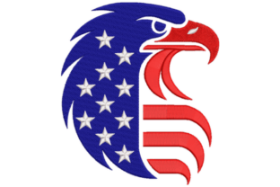 American Bald Eagle Embroidery Design · Creative Fabrica