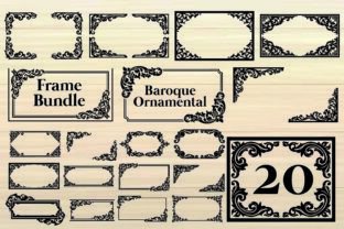Baroque Ornamental Frame Bundle Graphic by Pixory · Creative Fabrica