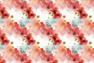 Coral Floral Alcohol Ink Seamless Paper Graphic by Summer Digital ...