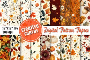 Cozy Autumn Floral Backgrounds Graphic by Creative Canvas · Creative ...