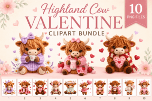 Crochet Cow Love Clipart Graphic by chompooraksa · Creative Fabrica