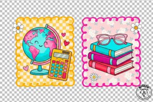 Cute Kawaii School Clipart PNG Graphic by mfreem · Creative Fabrica