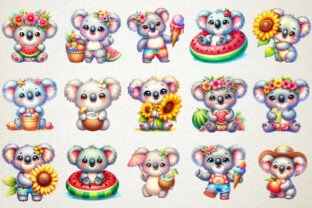 Cute Summer Koala PNG Clipart Graphic by NexaArt · Creative Fabrica