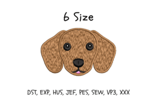 Dachshund Dog Embroidery Design · Creative Fabrica