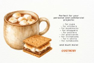 Fall S’mores Watercolor Clipart Autumn Graphic by CozyNest Studio ...