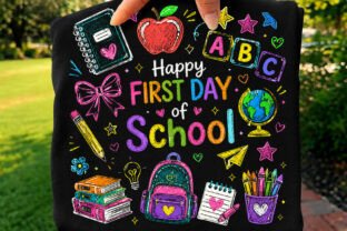 Happy First Day of School Bow Shirt PNG Graphic by Tees Town · Creative ...